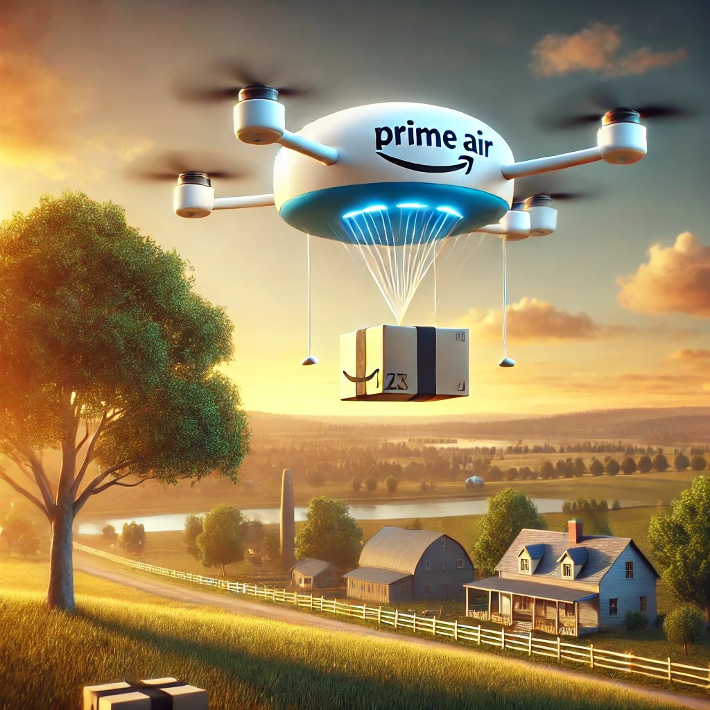Amazon lanza su servicio de drones Prime Air en Darlington, Reino Unido ...